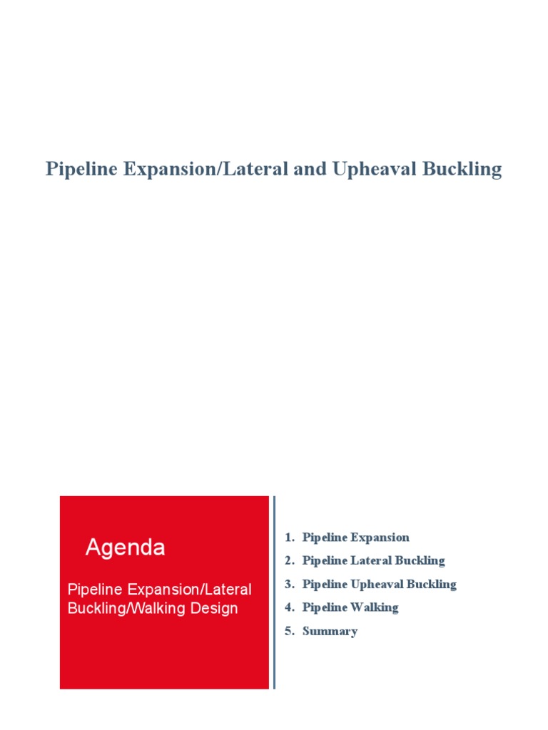 4-Pipeline Expansion Buckling Design | PDF | Buckling | Thermal Expansion