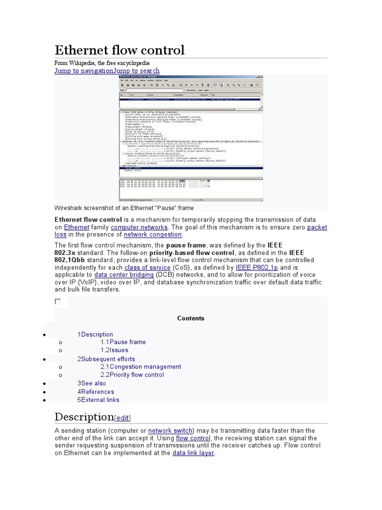Ethernet Flow Control | PDF | Computer Mediated Communication | Network ...
