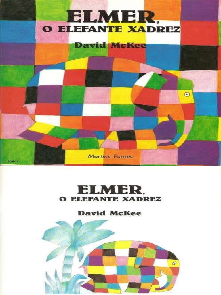 Elmer - O Elefante Diferente de David McKee | PDF | Elefante | Cor