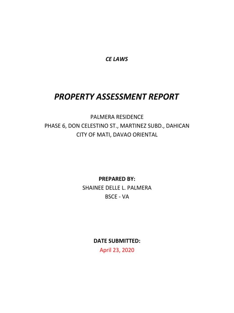 Property Assessment Report | PDF