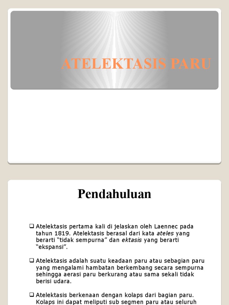 ATELEKTASIS | PDF
