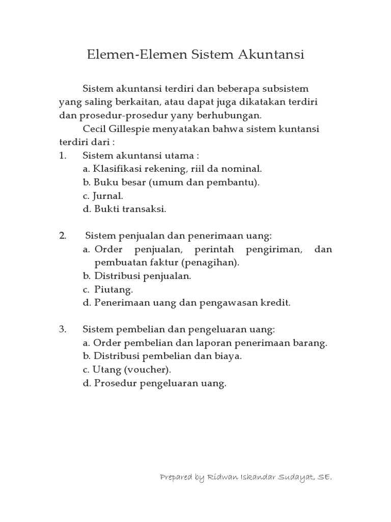43-Elemen-Elemen-Sistem-Akuntansi Yes | PDF