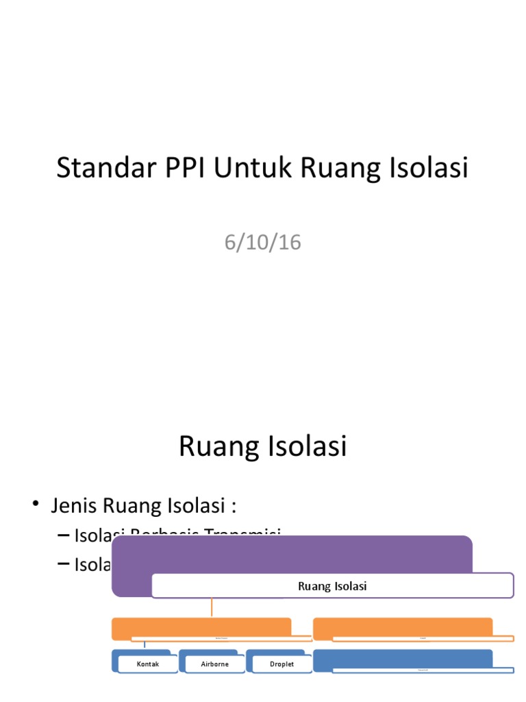 Ringkasan Standar Ruang Isolasi | PDF