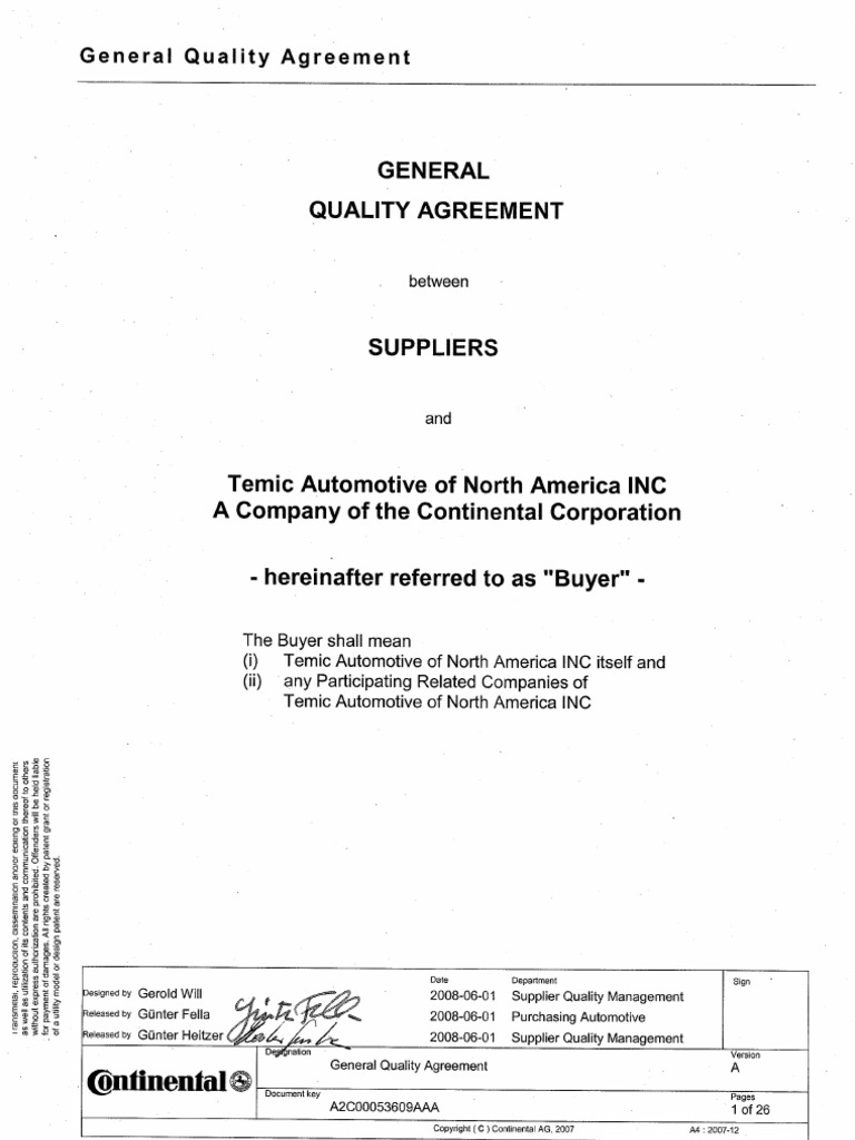 GQA | Specification (Technical Standard) | Verification And Validation