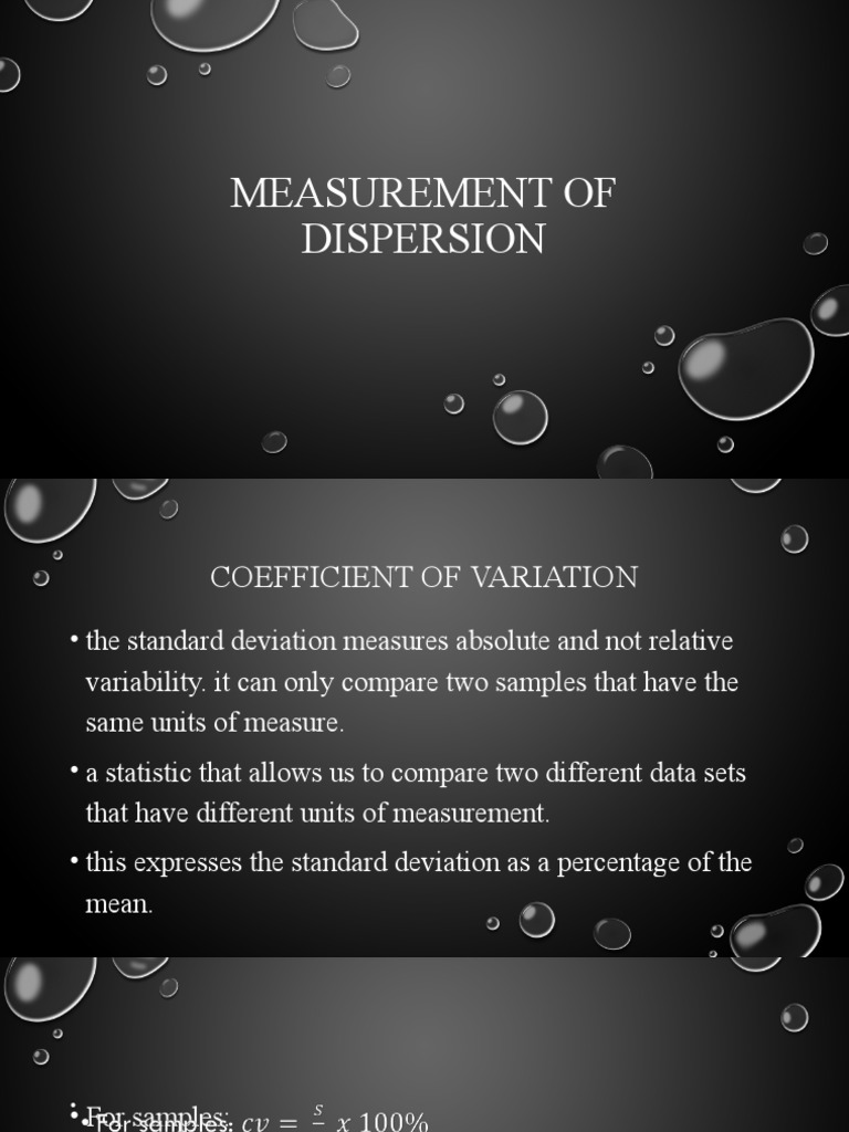 Measurement of Dispersion | PDF