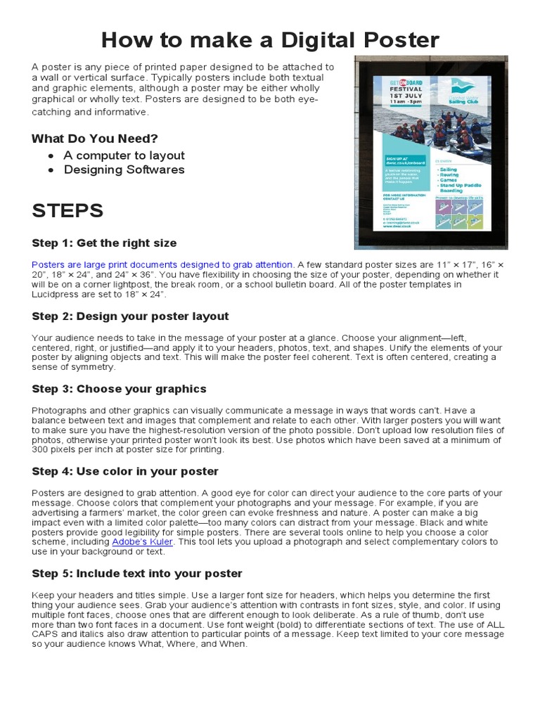 Creating Engaging Digital Posters: A Step-by-Step Guide to Designing ...