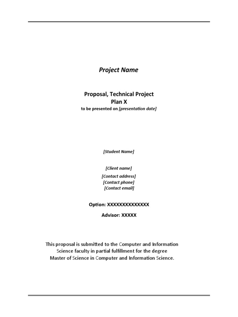 Technical Proposal Template | Download Free PDF | System | Implementation