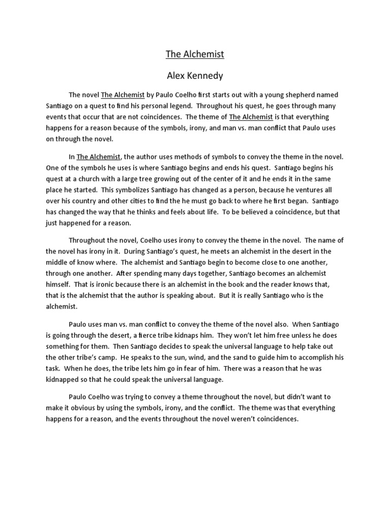 The Alchemist: Themes and Symbols Explained | PDF | Mystery, Thriller ...