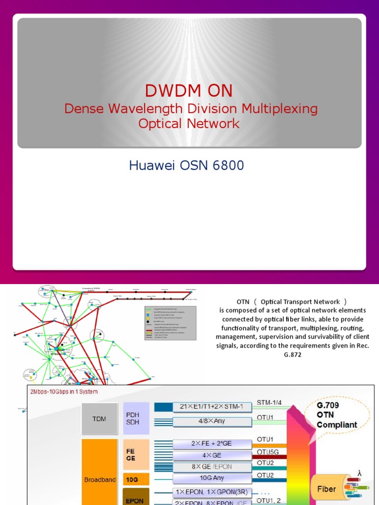 DWDM On: Dense Wavelength Division Multiplexing Optical Network | PDF | Dispersion (Optics ...