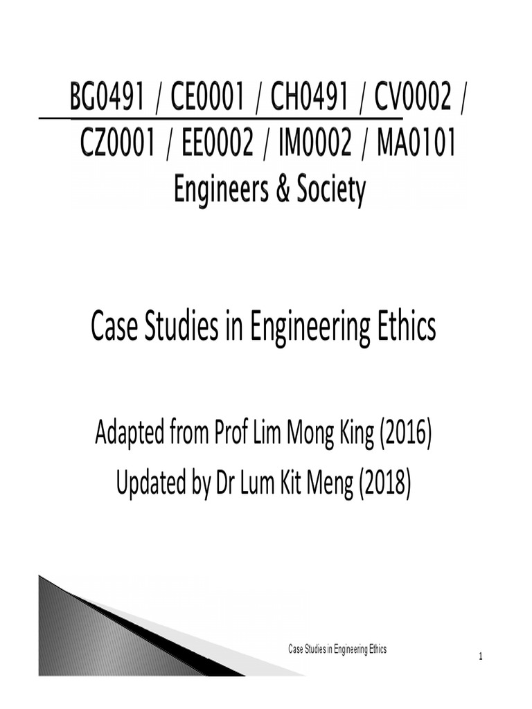 Case Studies in Engineering Ethics | PDF | Space Shuttle Challenger ...