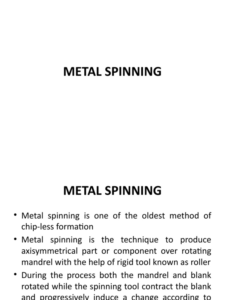 Metal Spinning | PDF | Sheet Metal | Procedural Knowledge