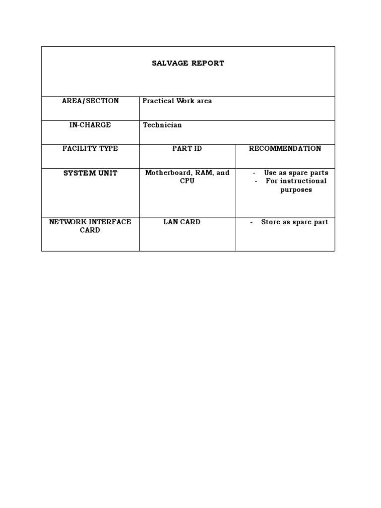FORM-12 Salvage reportFINISHED | PDF