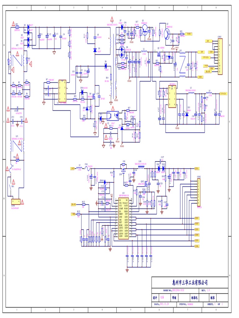 P-On PGND PGND GND 24V +24VF PGND: MP3389 SOIC-28 | PDF | Chess