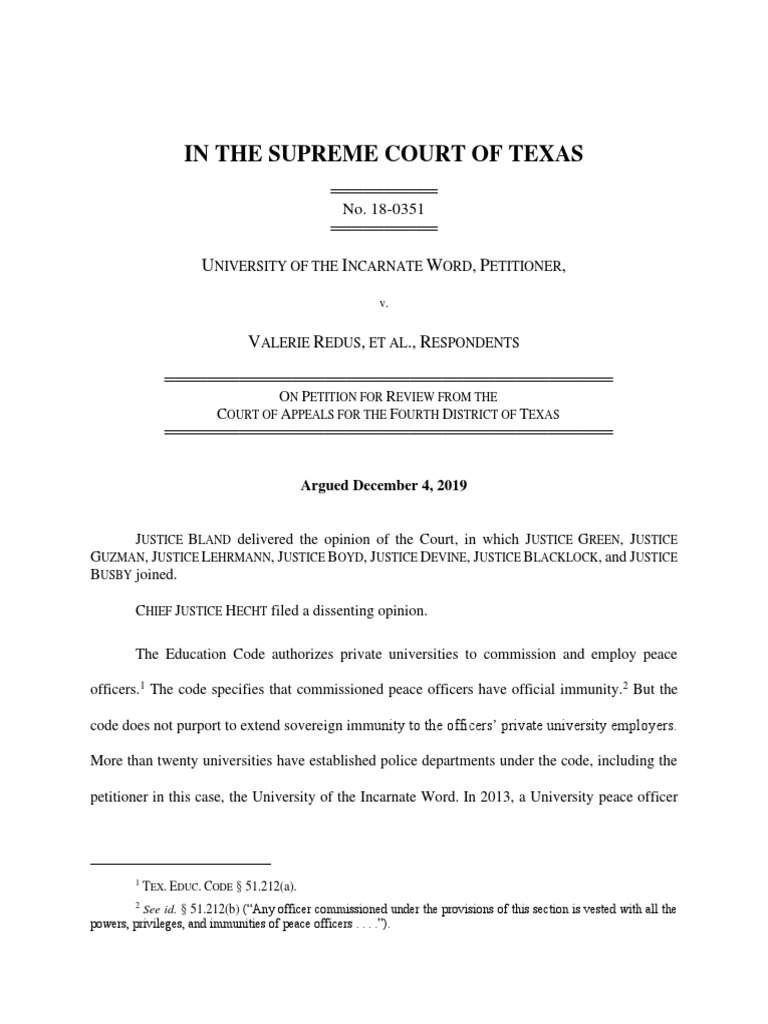 Texas Supreme Court Rules in Favor of Cameron Redus' Family in Wrongful ...