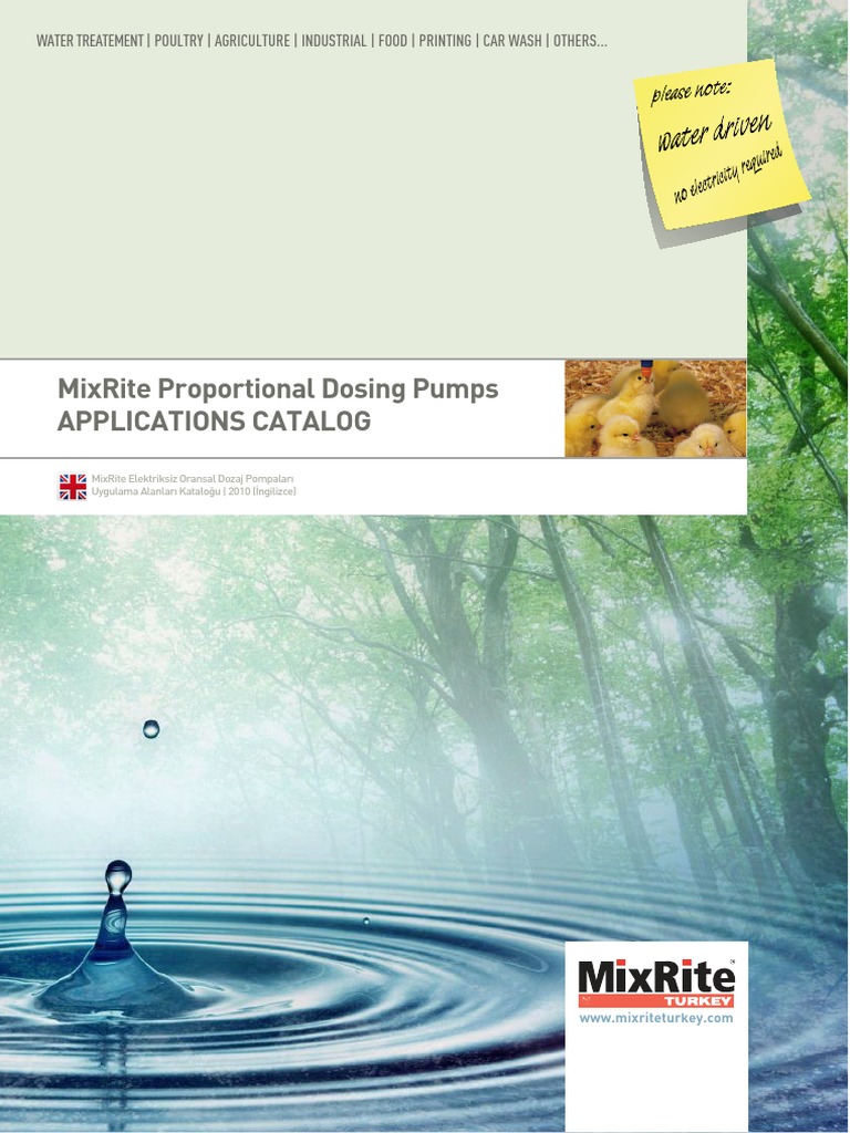 MixRite Applications Catalog 2010 | PDF | Pump | Mechanical Engineering