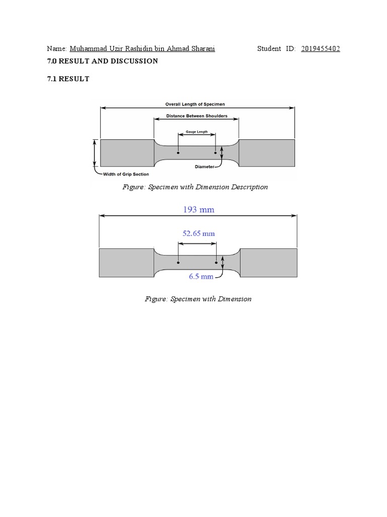 Results Discussion Conclusion | PDF | Fracture | Ultimate Tensile Strength