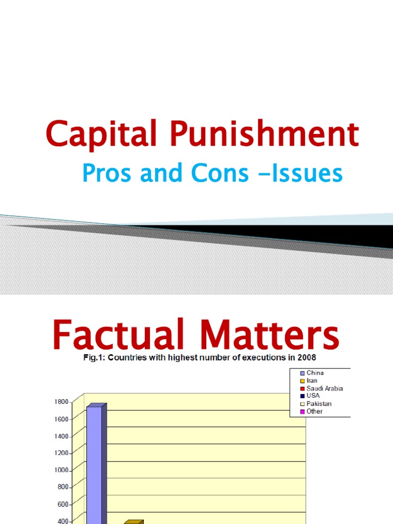 Capital Punishment: Pros and Cons - Issues | PDF | Punishments ...