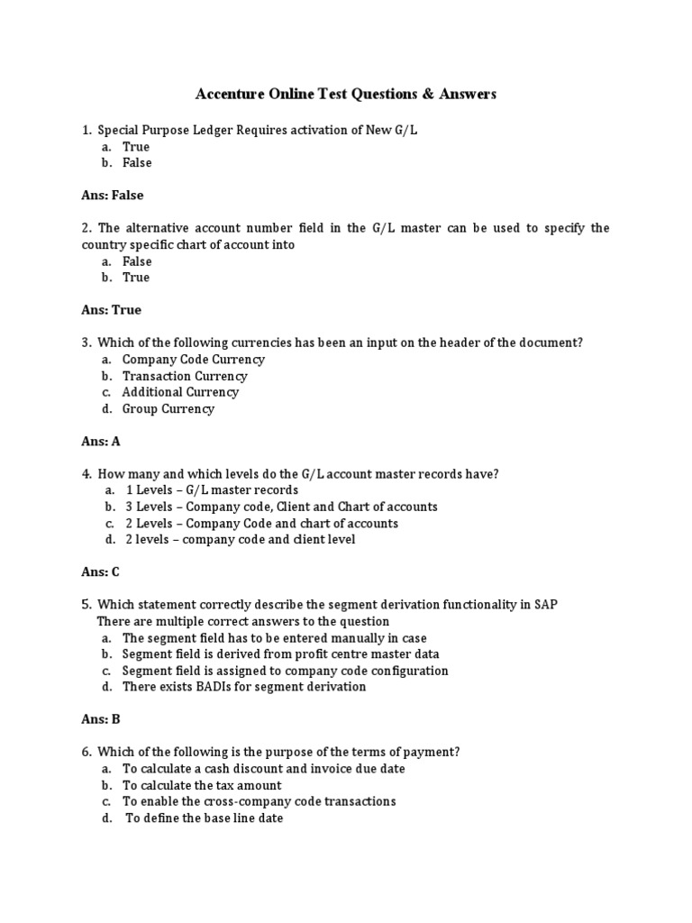 Online Test Questions & Answers | PDF | Currency | Business