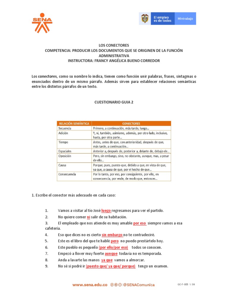 TALLER PRÁCTICO No. 2 CONECTORES RESUELTO | PDF