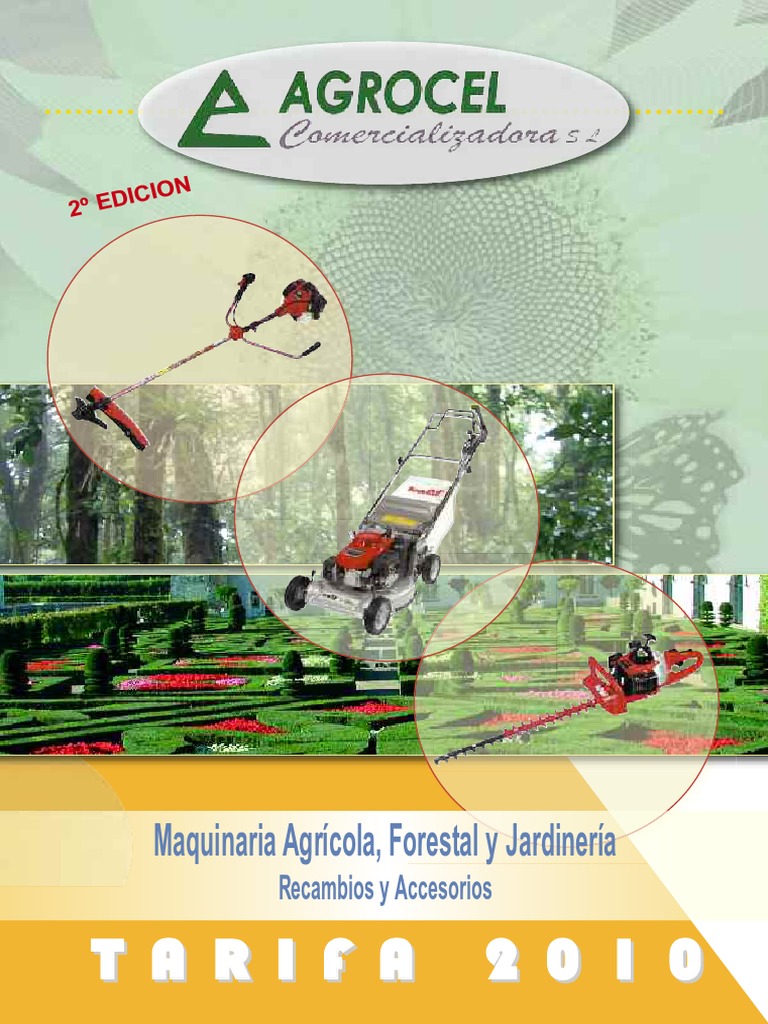Tarifas Agrocel 2010 | PDF | Carburador | Máquinas