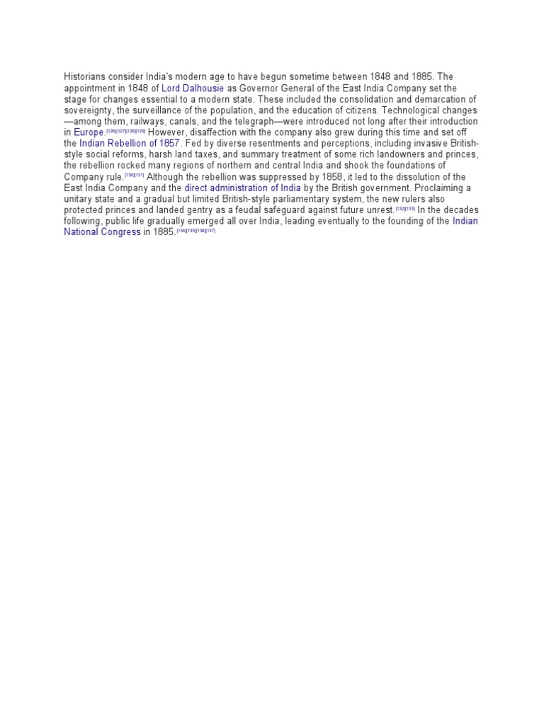 Modern India | PDF