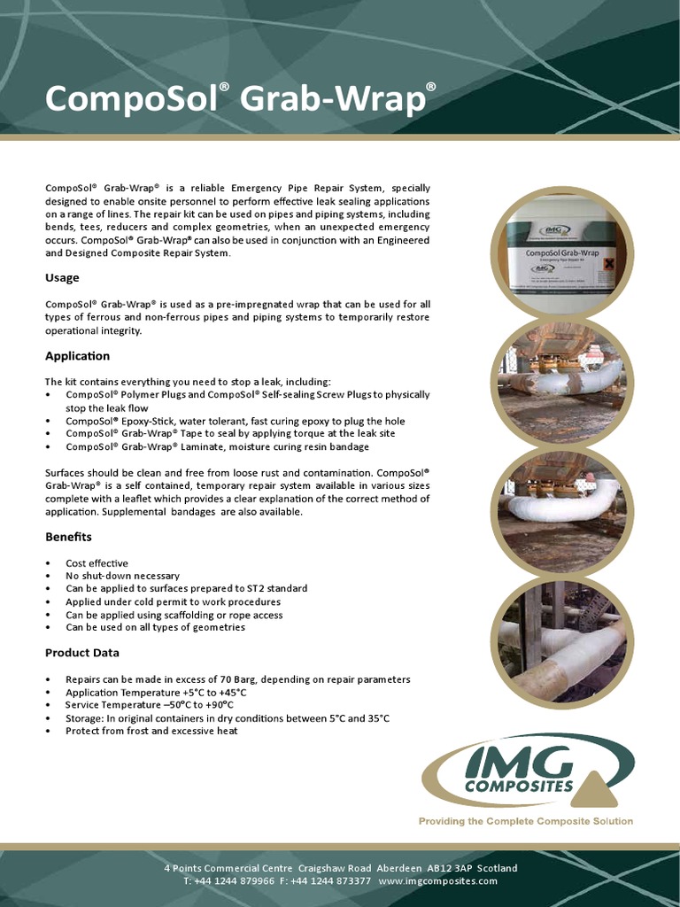 Composol Grab-Wrap: Usage | PDF