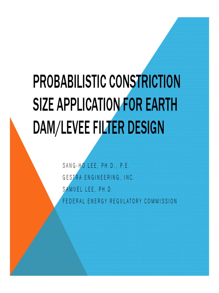 Earth Dam Filter Design Optimization | PDF | Filtration | Porosity