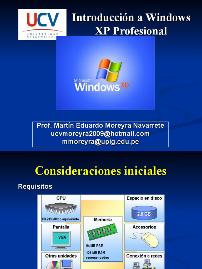 6 - Configuracion e Interfaz de Windows XP | PDF | Ventana (informática ...