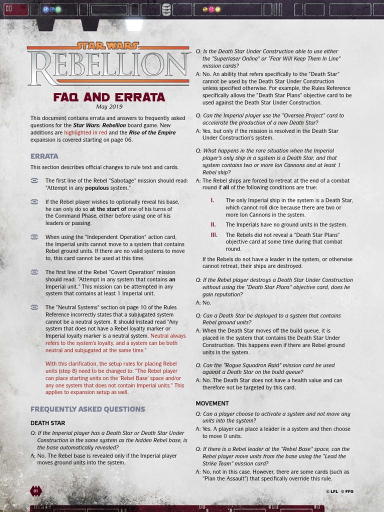 sw03 Faq v2 1 | PDF | Luke Skywalker | Jedi