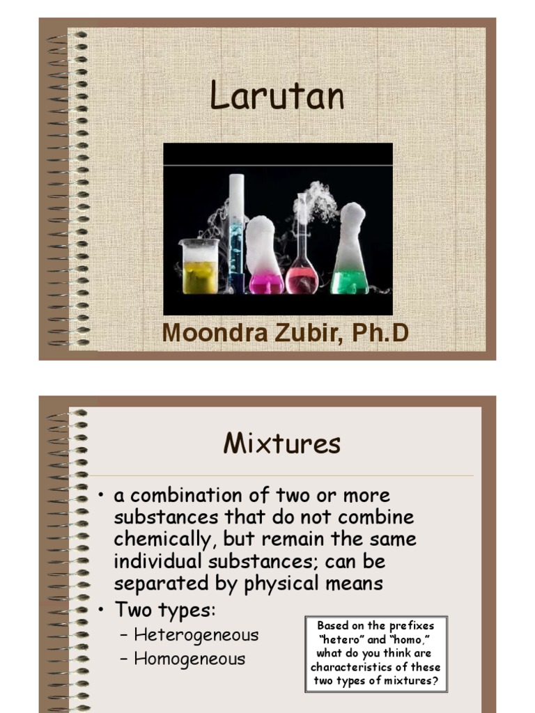 Larutan 1 PDF | PDF | Solution | Solubility