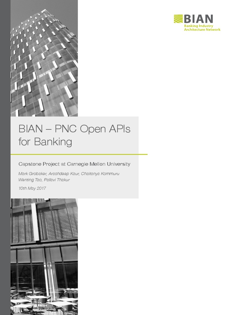 BIAN CMUreport V3.0.Compressed | PDF | Application Programming Interface | Representational ...