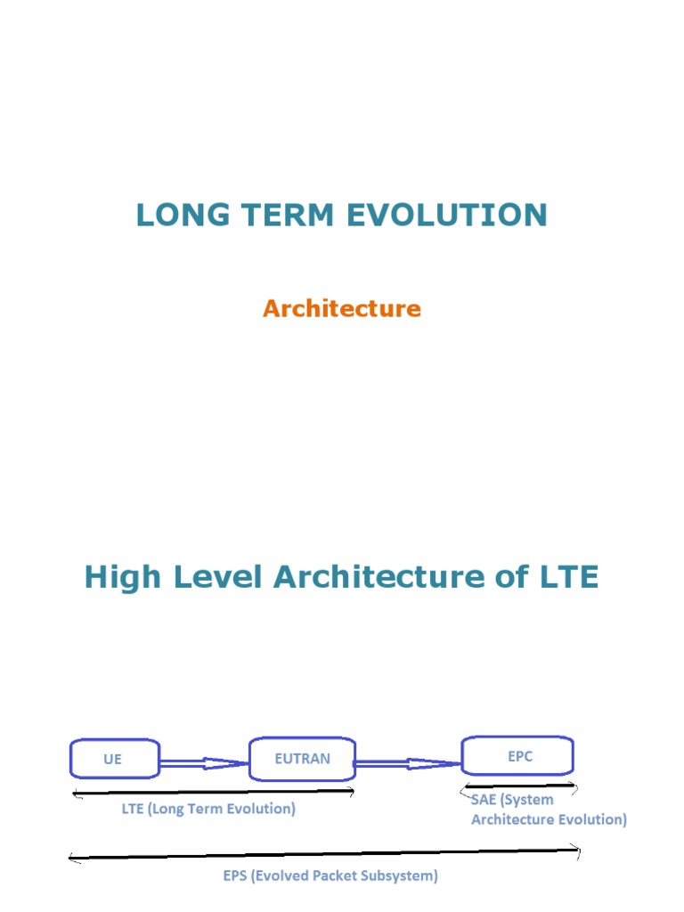 3) High Level Architecture of LTE | PDF | Ip Multimedia Subsystem ...
