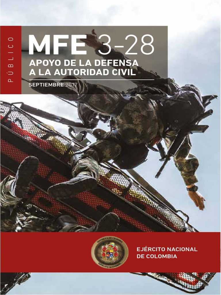 Mfe 3-28 Apoyo de La Defensa A La Autoridad Civil | PDF | Colombia | Militar