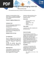 Introduction To Food Packaging | PDF | Packaging And Labeling | Foods