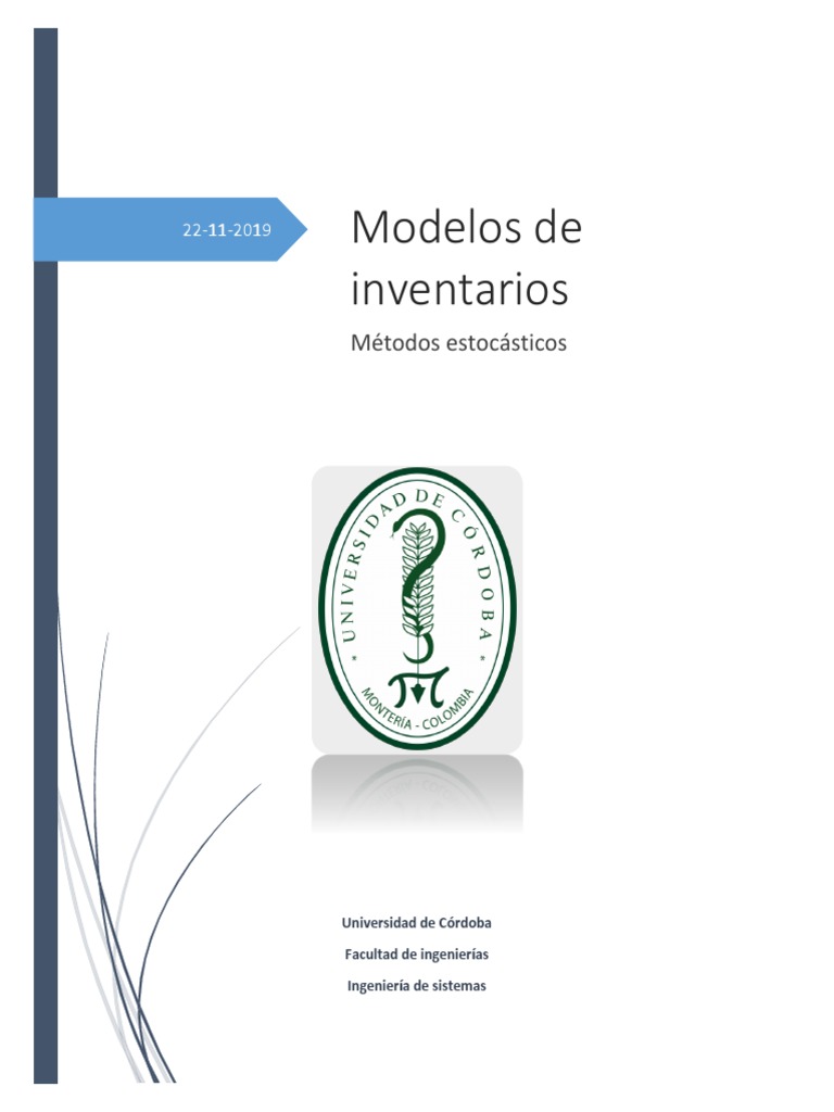 Modelo de Inventarios PDF | PDF | Inventario | Costo
