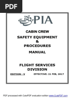 Preflight Briefing Checklist | PDF | Flight Attendant | Aviation