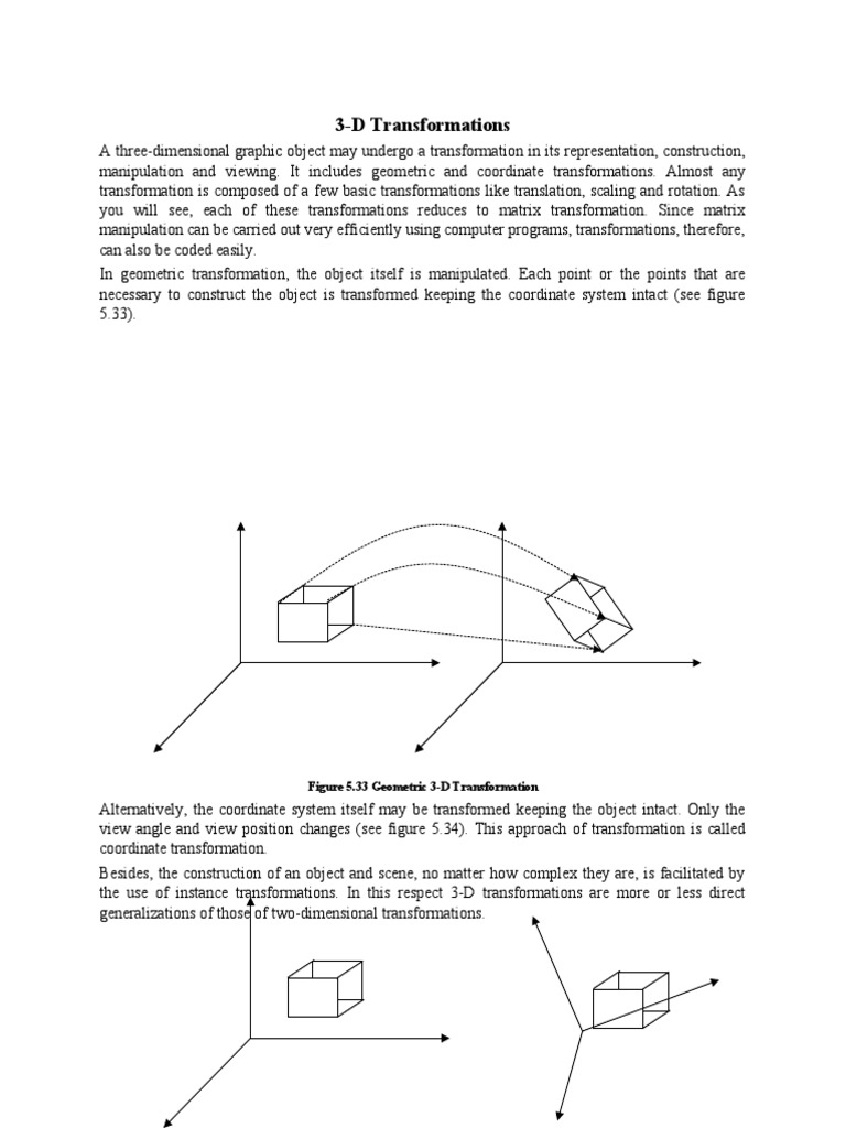 Scaling 3D Objects: Analyzing the Effects of Non-Uniform Scaling on a ...