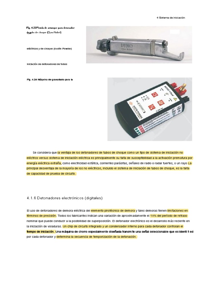 Ventajas de Detonadores Electrónicos | PDF | Electricidad | Materiales