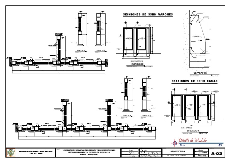 Detalle de Modulo: Secciones de SSHH Varones | PDF