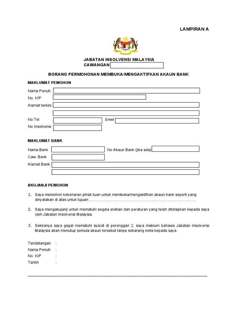 Borang Buka Akaun PKP | PDF