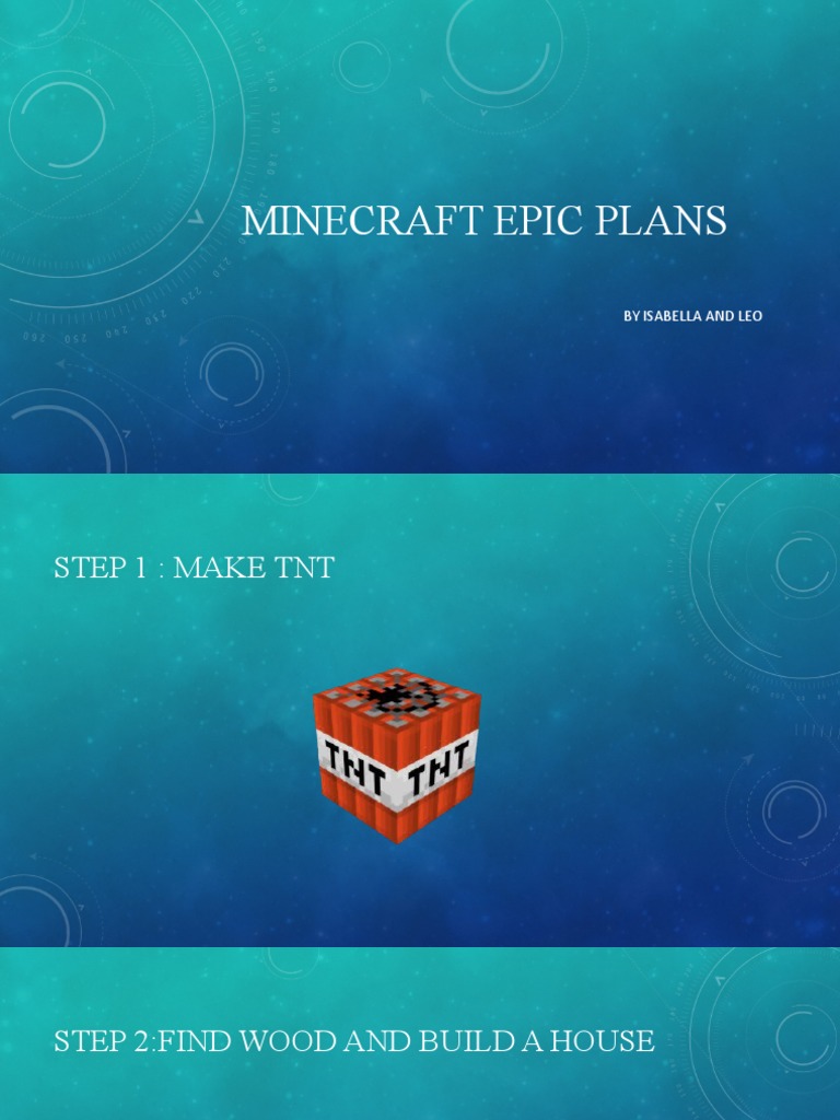 Minecraft Epic Plans | PDF