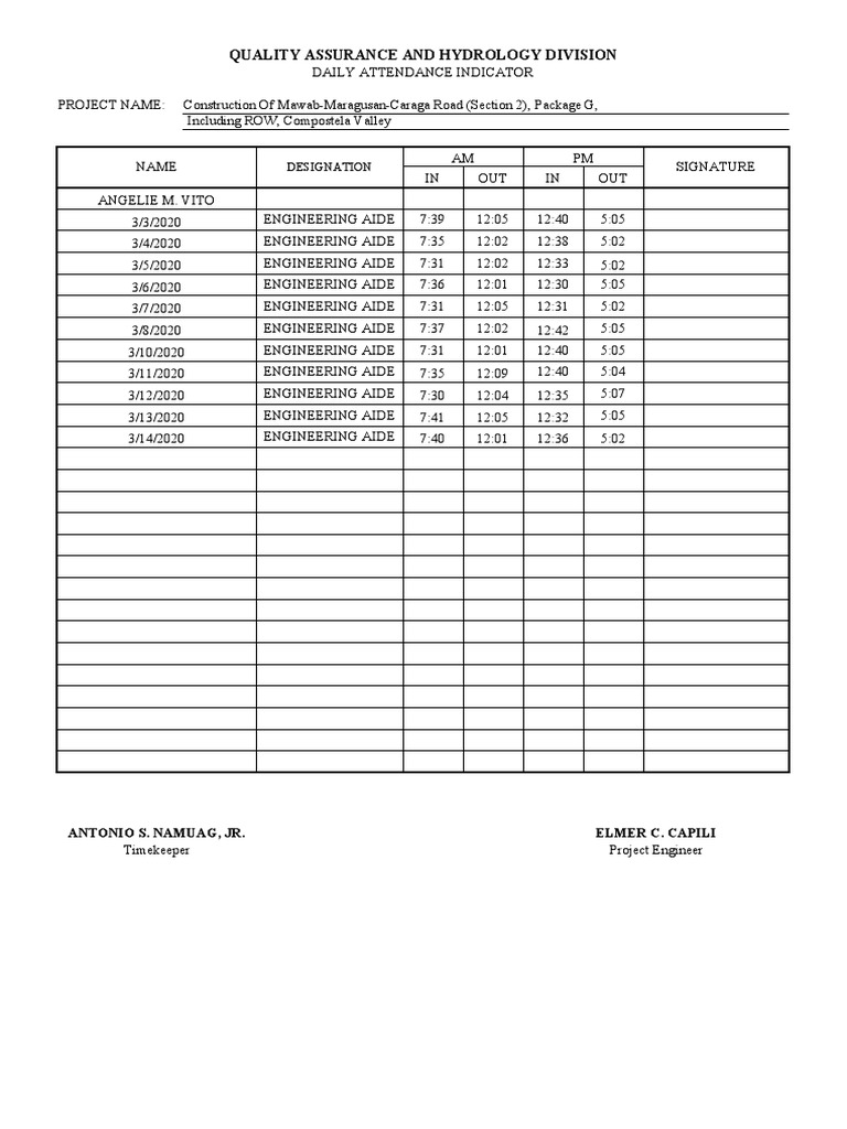 Quality Assurance and Hydrology Division: Designation | PDF