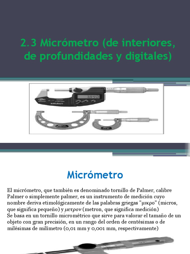 Equipo-3-Micrometros-Metrologia-2.3 Mod | PDF | Herramientas | Longitud