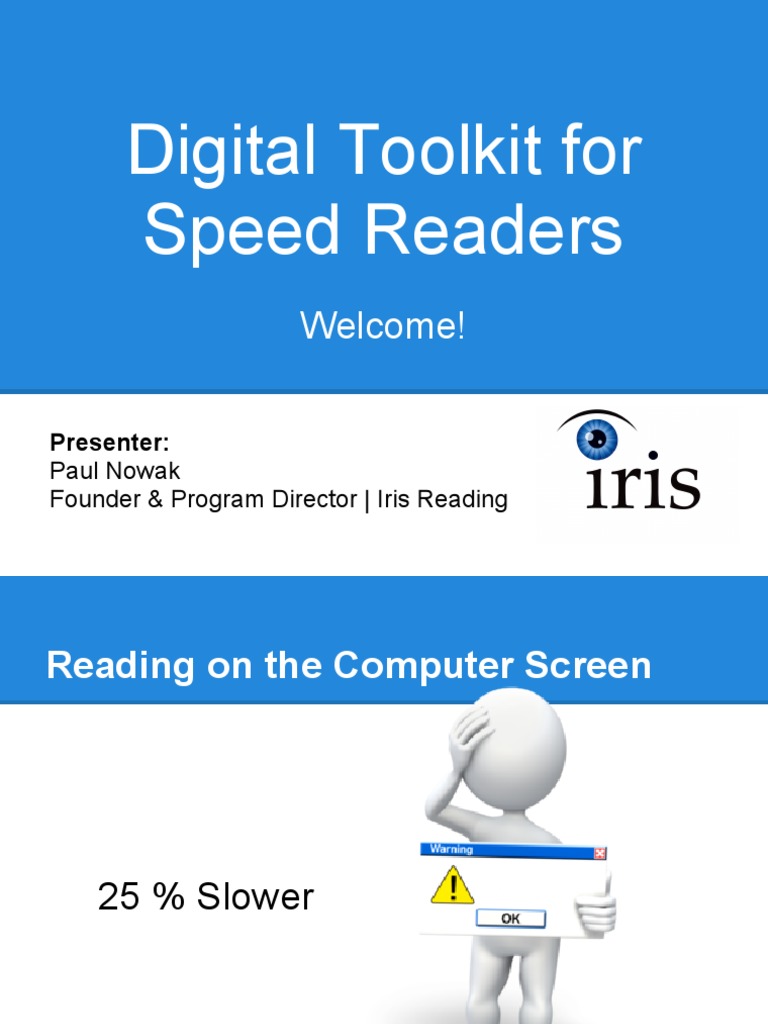 02 Digital Toolkit For Speed Readers | PDF