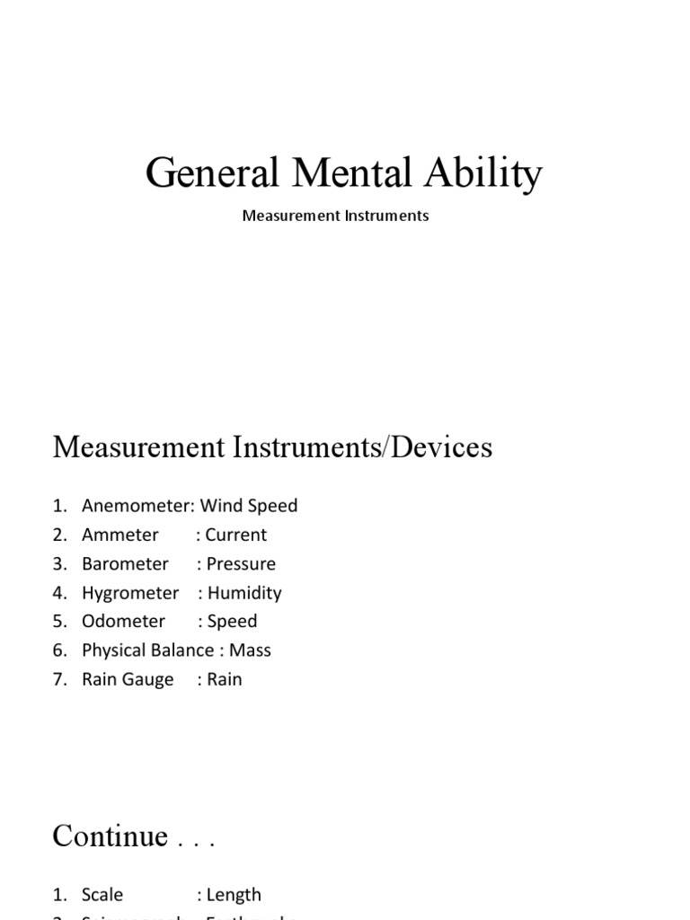 General Mental Ability: Measurement Instruments | PDF