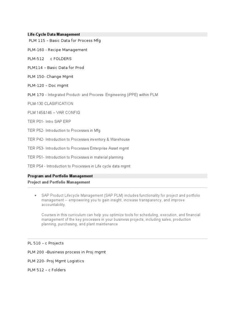 PLM | PDF | Product Lifecycle | Business Process