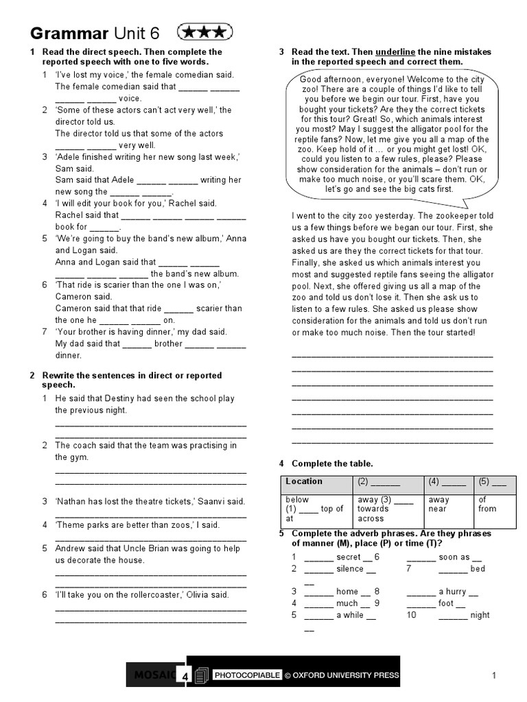 Mosaic - TRD4 - GV - U6 - 3.doc Avanzado | PDF | Movie Theater