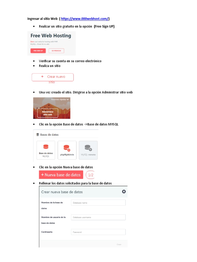 Conexion AppInventor Con Mysql Utilizando Un Sitio Gratuito 000WebHost | PDF