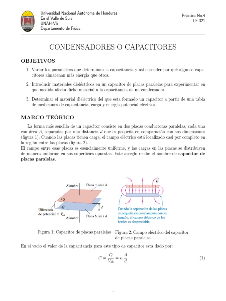 Capacitancia | PDF | Capacidad | Condensador