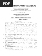 Contoh Akta - Surat Kuasa Membebankan Hak Tanggungan (SKMHT) | PDF